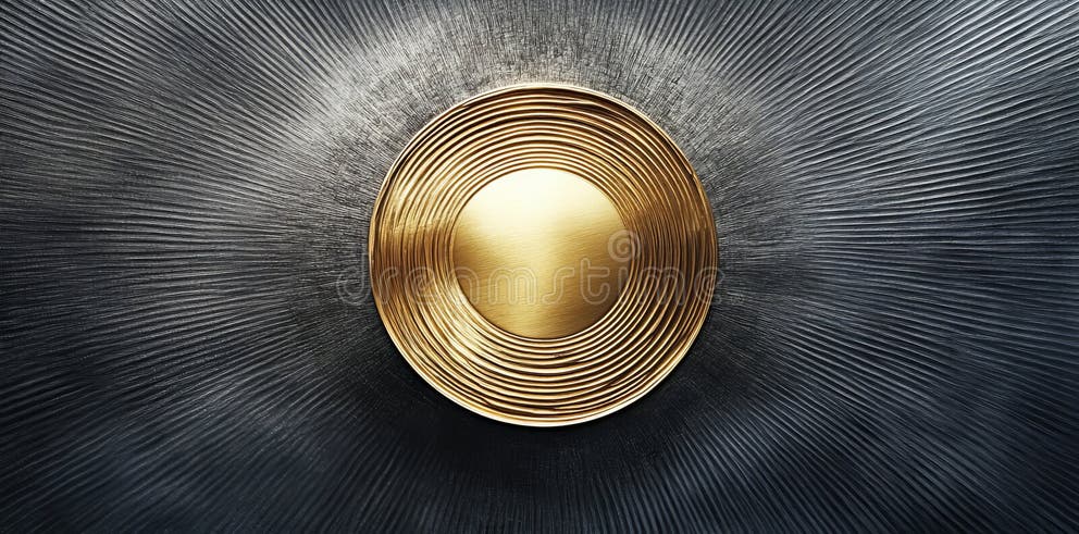 A Metallic Surface with Textured Gradients that Create a Circular Light ...