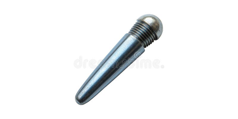 Metallic Tapered Pin with Threaded End. Industrial Fastening Component ...