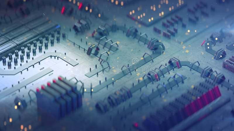 Metallic Technical Plate 3D Rendering Illustration Stock Illustration ...