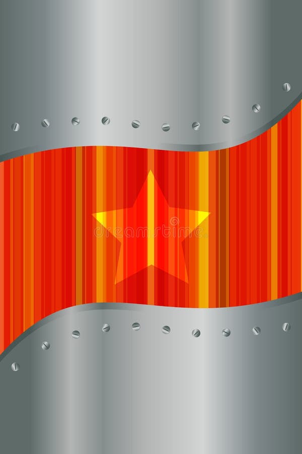 Metallic template stock vector. Illustration of shape - 22316873