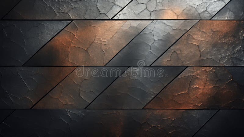 Metallic Texture with Abstract Diagonal Pattern in Warm and Cool Tones ...