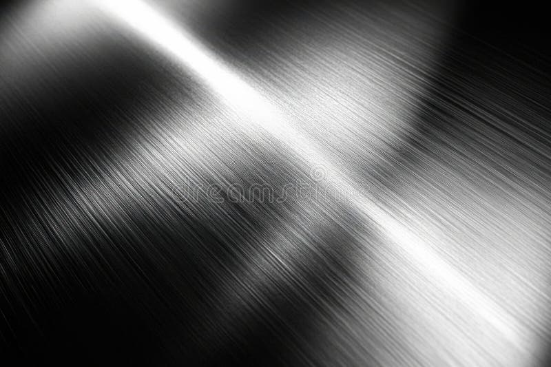Metallic Texture, Brushed Steel with Light Reflection Stock ...