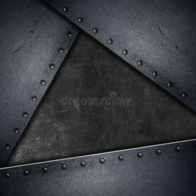 Metallic Texture with Grunge Style Metal Plates Stock Illustration ...