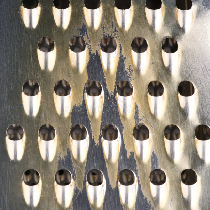 Metallic Texture with Large Holes. Closeup Stock Image - Image of ...