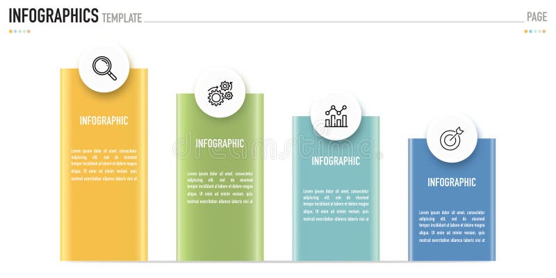 Metallic Texture Rectangular Infographic for Business Presentation ...