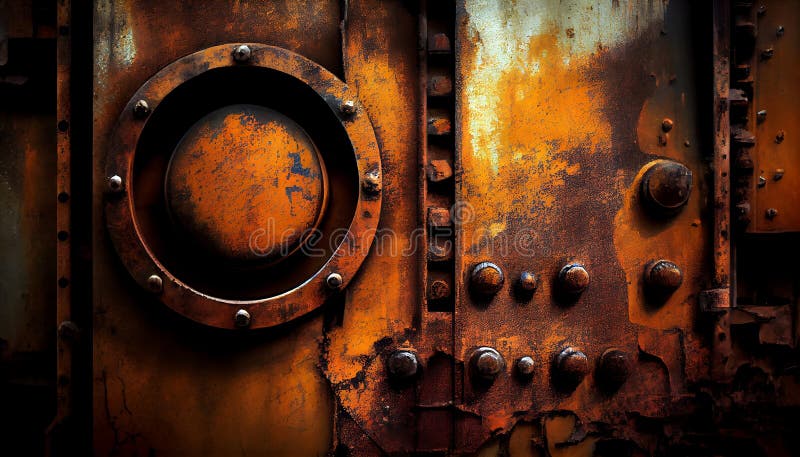 A Metallic Texture with Rust and Decay, Creating an Industrial and ...