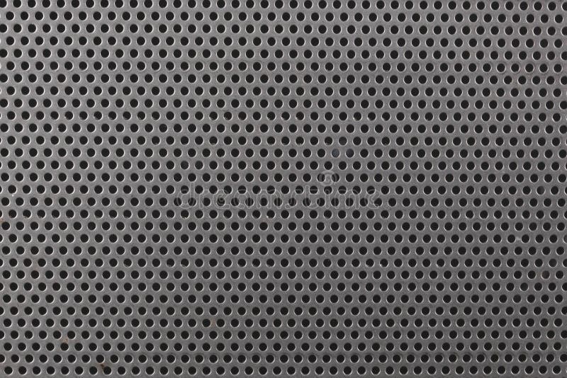 Close Up on a Metallic Texture with Small Holes Stock Image - Image of ...