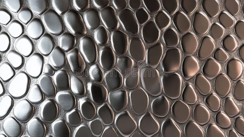 Metallic Texture with Smooth Pebble Shapes Creating an Abstract ...