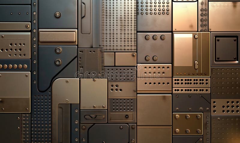 Metallic Textures and Patterns, Various Shapes and Finishes, Industrial ...