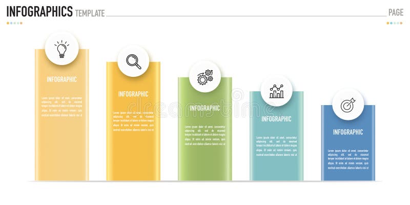 Metallic Textures Rectangular Infographic for Business Presentation ...