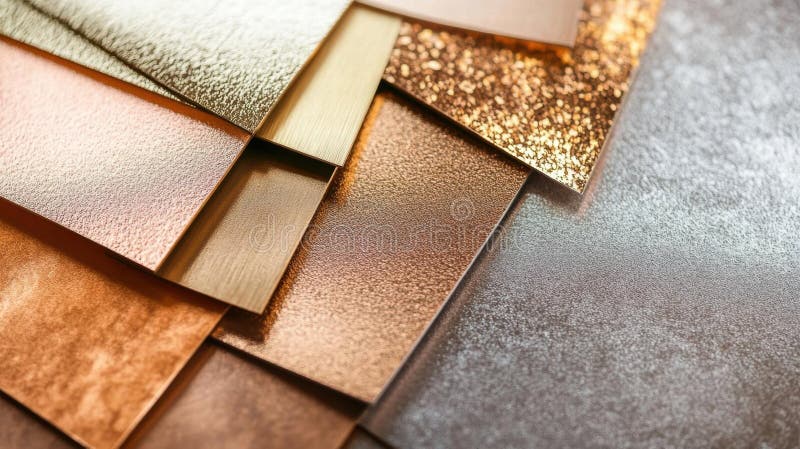 Metallic Textures, a Visual Exploration of Shimmering Surfaces Stock ...