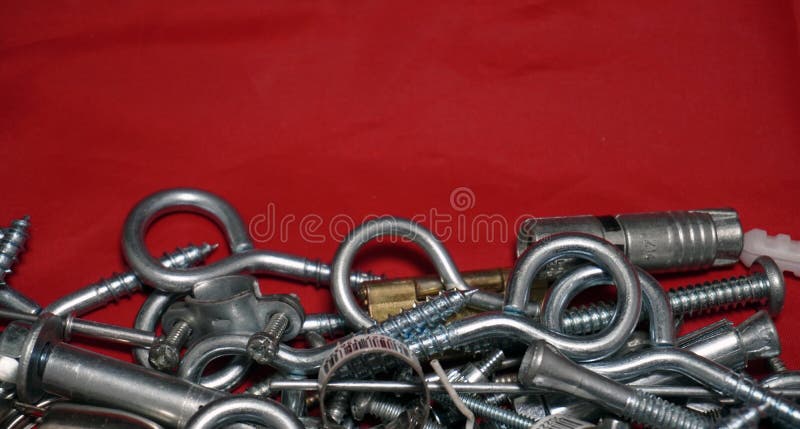 Metallic Tool Items Lower Side Background Stock Image - Image of left ...