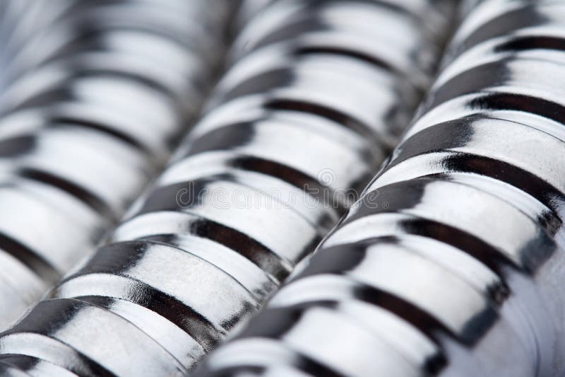 Metallic Tube Texture Closeup Stock Image - Image of circular, hose ...