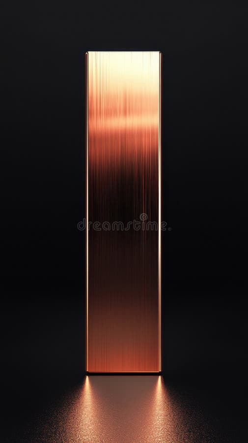 Metallic Vertical Surface with Smooth Texture and Reflective Finish ...