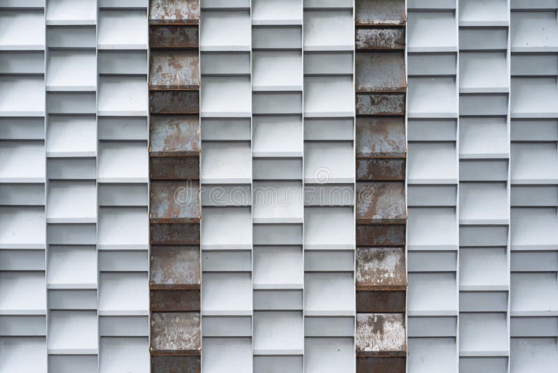 Metallic Wall with Open Lines and Squares Stock Photo - Image of gray ...