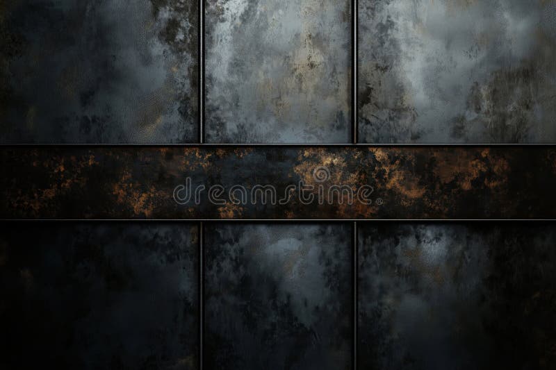 Metallic Wall Texture with Rust and Patina, Dark Tones, Industrial ...