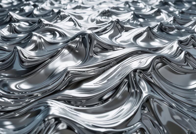 Metallic Waves Create a Dynamic Texture that Resembles Ocean Currents ...