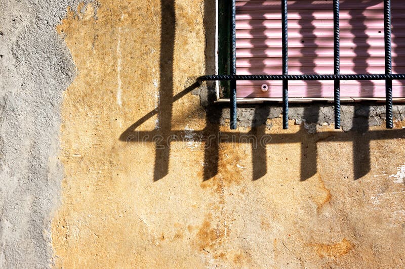 Metallic Window Guard for House Protection Stock Image - Image of ...