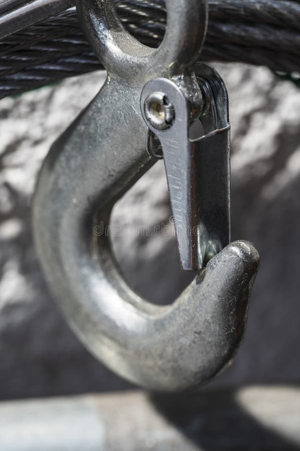 Metallic Wire and Hook Details Stock Image - Image of concrete, hook ...