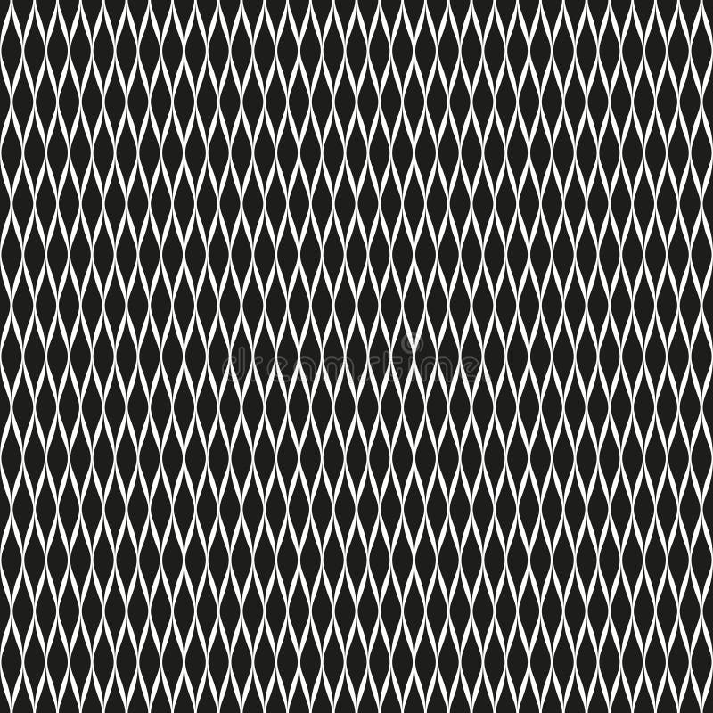 Abstract Mesh Illustration in Black and White. Seamless Vector Pattern ...