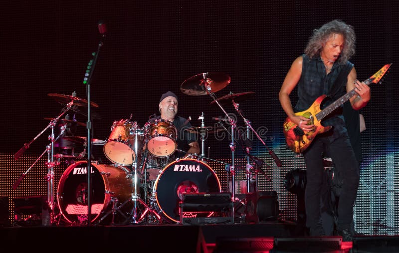 Metallica live in concert editorial image. Image of ulrich - 277555840