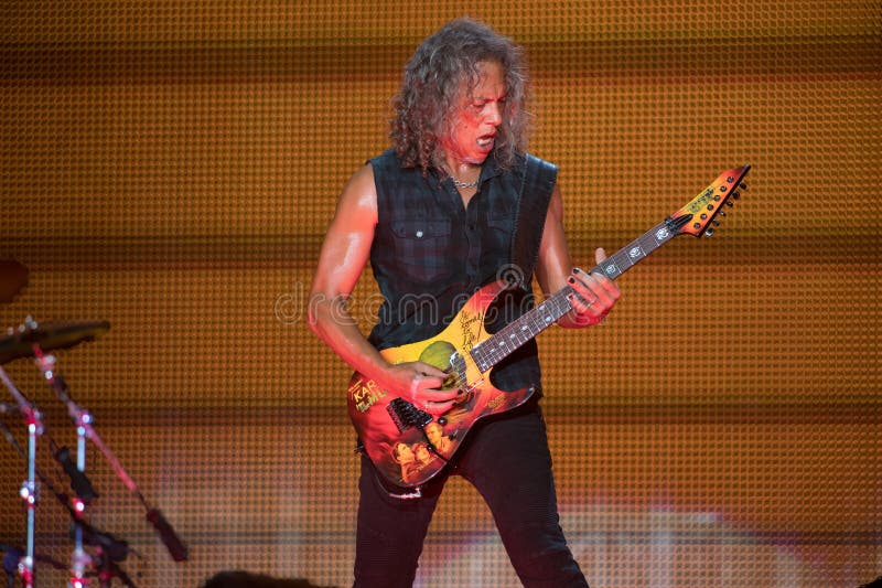 Metallica live in concert editorial image. Image of music - 277555850