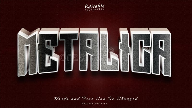 3d Alphabet, Set of Metallica Numbers on Red Background, 3d Rendering ...