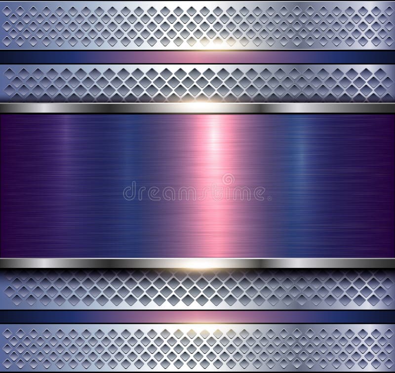 Metallisches Silbernes Purpur Des Hintergrundes Vektor Abbildung ...