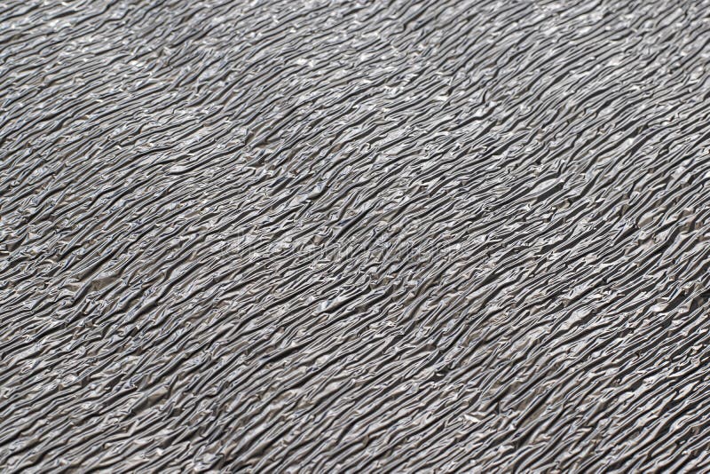 Surface Texture of Reflective Metallic Insulation Material. Stock Photo ...