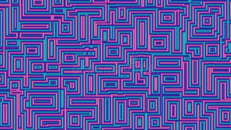 Metallized Texture of Rectangular Lines in the Shape of a Maze ...