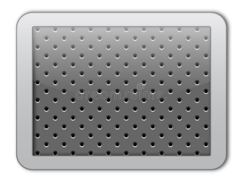 Metallplatte gerahmt vektor abbildung. Illustration von aufgetragen ...