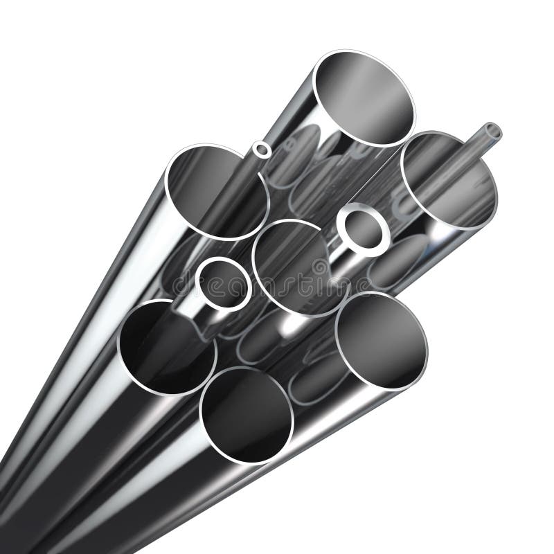 Metallrör stock illustrationer. Illustration av framför - 17456847