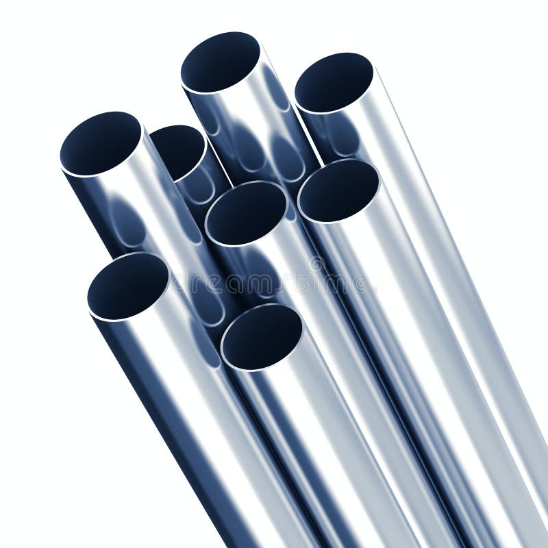 Metallrohre stock abbildung. Illustration von industrie - 16693951