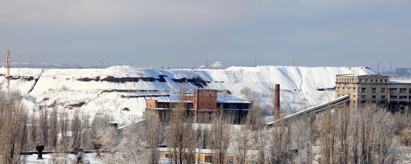Metallurgical Factory in the Winter Stock Image - Image of natural ...
