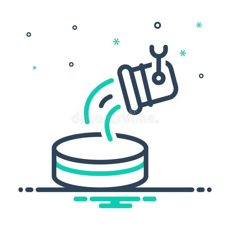 Mix Icon for Metallurgy, Metals and Cast Stock Illustration ...