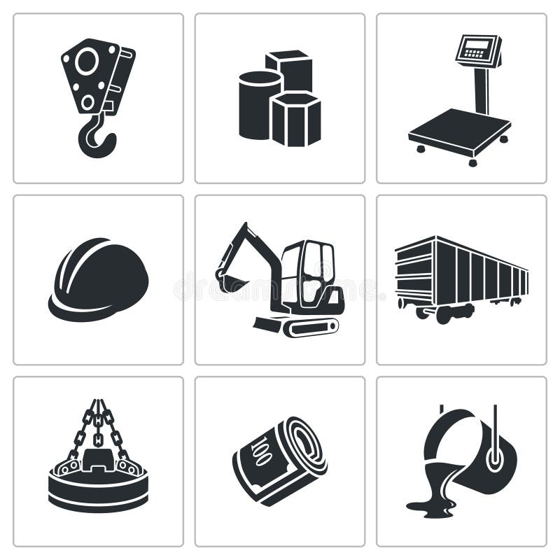 Engineering icons set stock vector. Illustration of equipment - 39850969