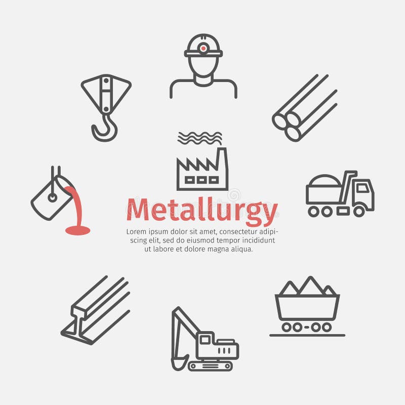 Metallurgy Vector Isolated Flat Icons Set Stock Vector - Illustration ... Metallurgy Vector Isolated Flat Icons Set Stock Vector - Illustration ...