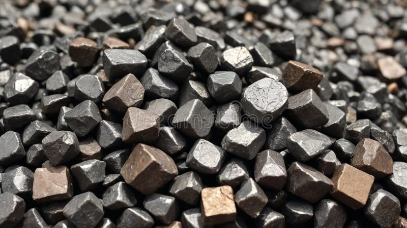 Metals in Red and Grey Hematite Ore Stack in Mining Site Stock ...