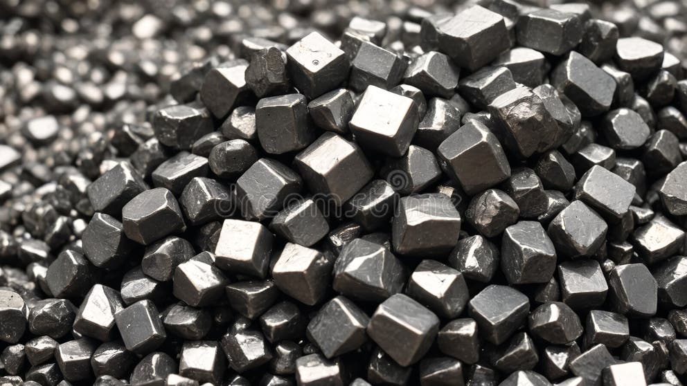 Metals in Red and Grey Hematite Ore Stack in Mining Site Stock ...