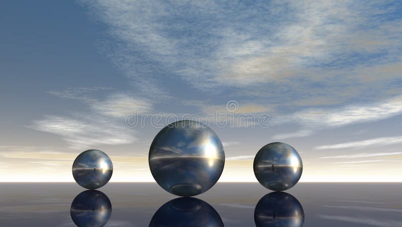 Metalspheres stock illustration. Illustration of shiny - 29151522