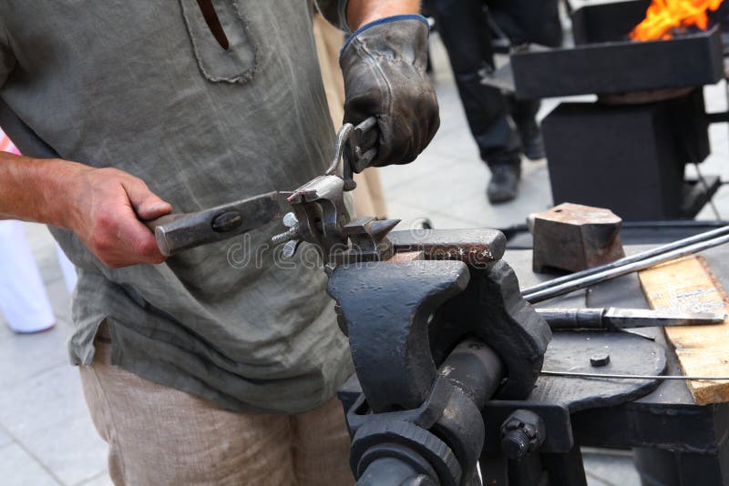 Metalwork stock image. Image of skill, making, tools, shaping - 6427567