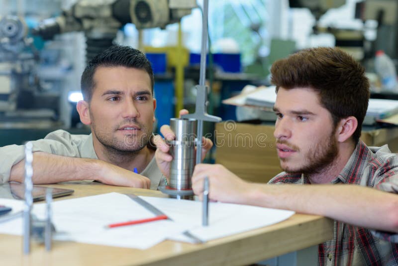 Metalwork Student Training in Workshop Stock Image - Image of security ...