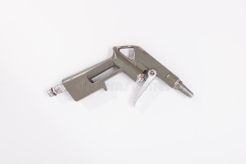 Metalwork Tool Pneumatic Gun on White Background. Isolate Stock Image ...