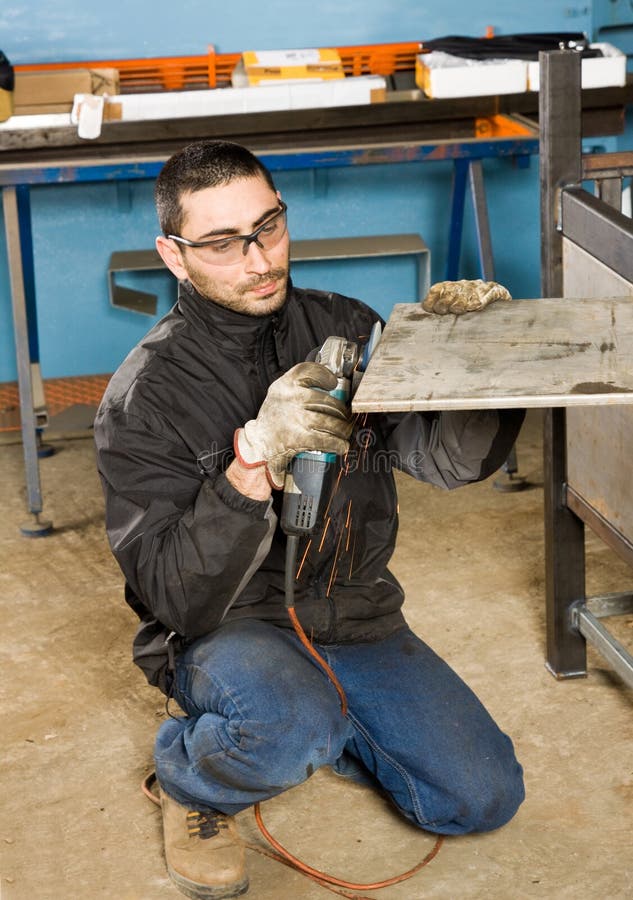 Metalworker stock image. Image of iron, hand, industrial - 15381617