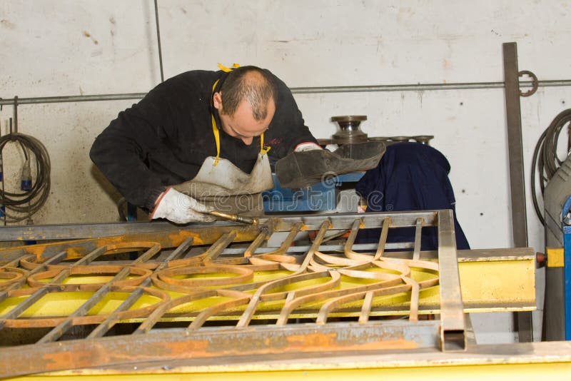 Metalworker stock photo. Image of steelworks, manufacturing - 15382202