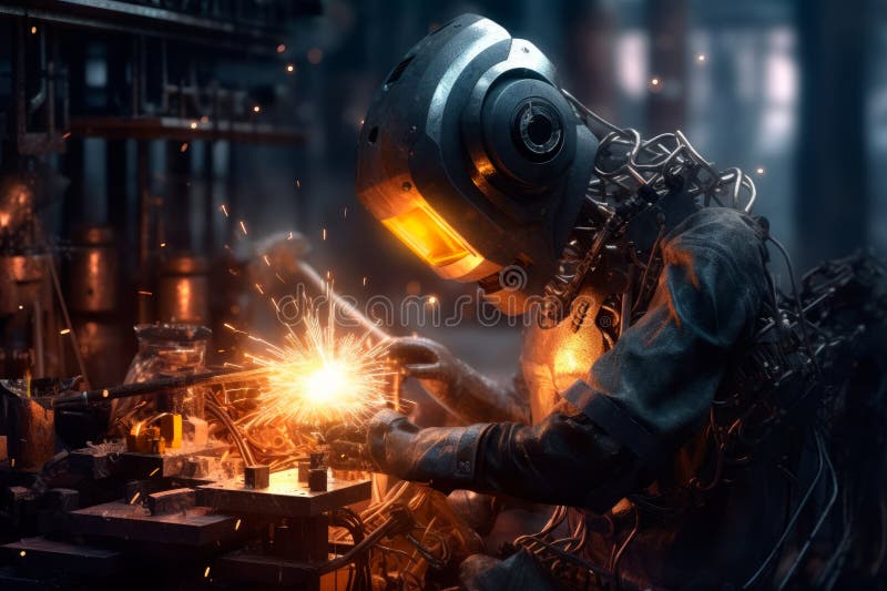 Metalworking Automaton: Robot Welding Machine in Creative Commons ...