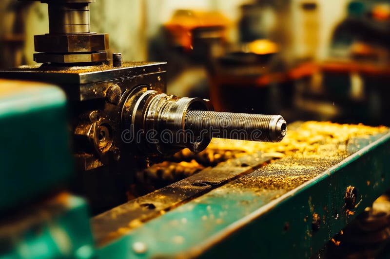 Metalworking CNC Milling Lathe Machine Stock Illustration ...