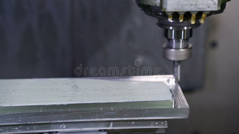 Cnc Milling Machine, Automatic Tool Change, HD Footage, Close-up Stock ...