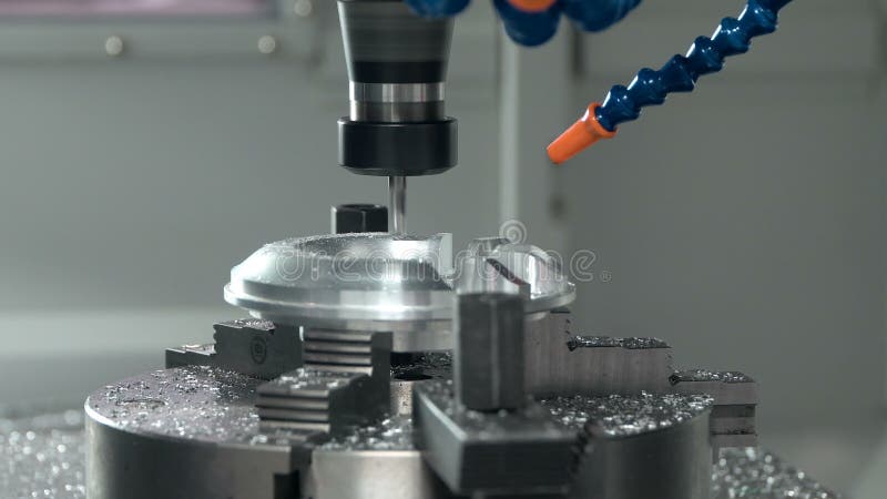 The NC Milling Machine Setup Angle Chamfer Cutting Metal Plate Part by ...