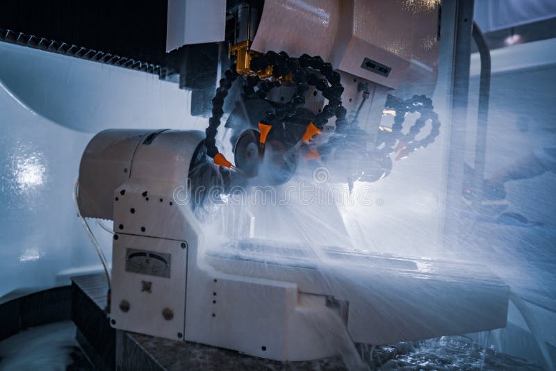 Metalworking CNC Milling Machine Stock Photo - Image of energy ...